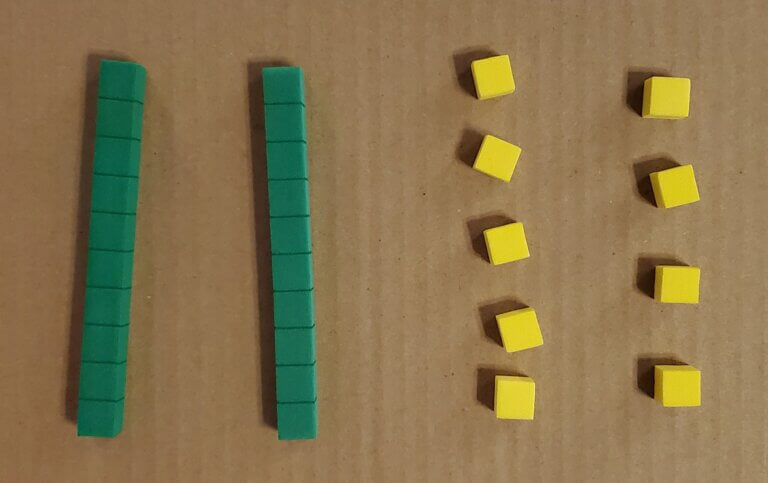 Addition with Regrouping Using Base Ten Blocks: 2-Digit