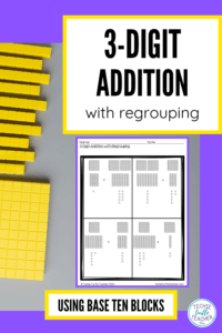Adding 3-Digit Numbers with Regrouping: Base Ten Strategy