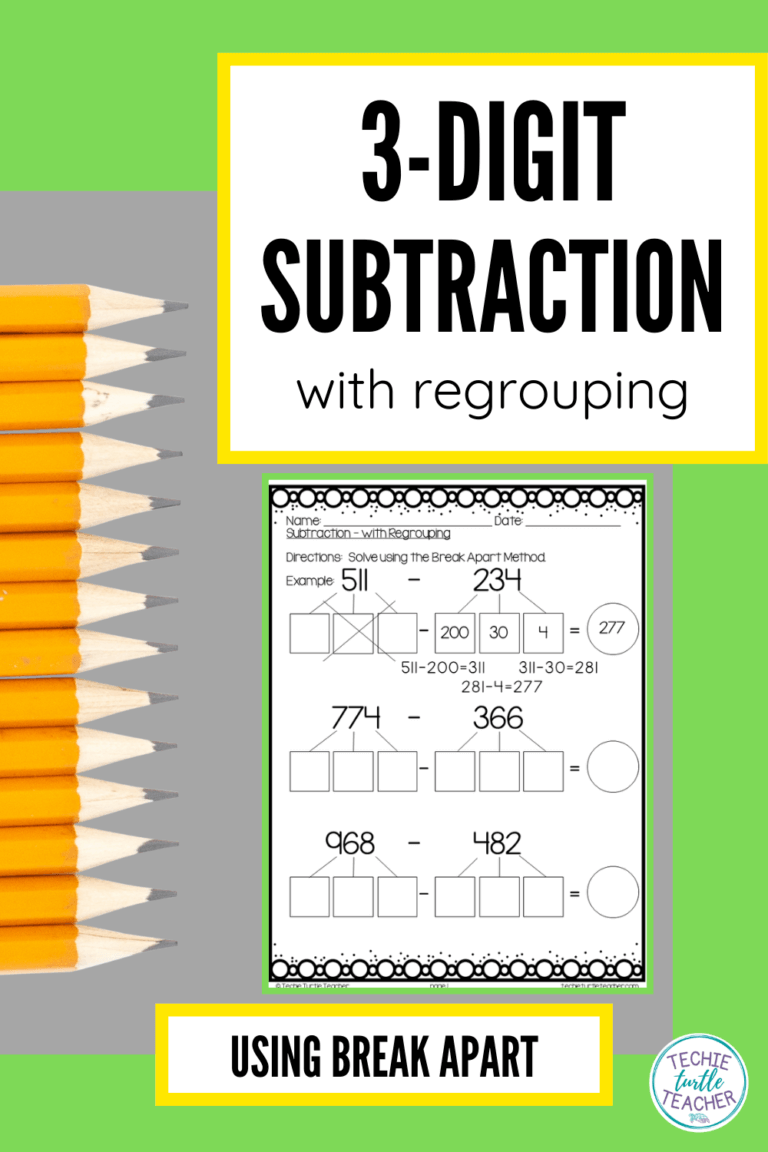3-Digit Break Apart Subtraction with Regrouping