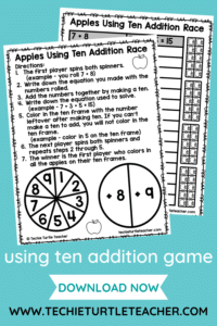 Using Ten Addition: Math Fact Strategy