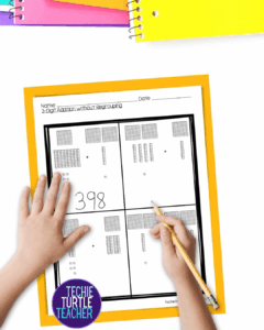 3-Digit Addition Without Regrouping Using Base Ten Blocks