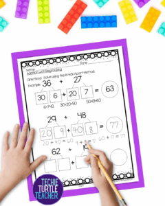 Break Apart to Add 2-Digit Numbers with Regrouping Strategy