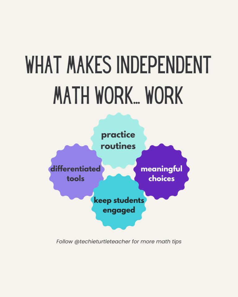 The Truth About Independent Math Work
