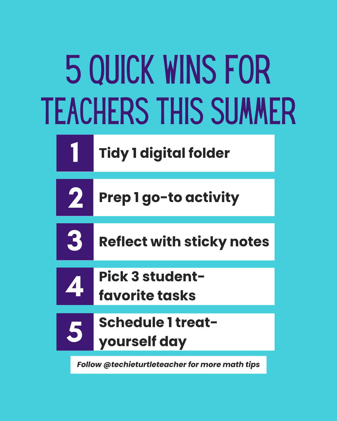 5 Low-Effort Summer Teacher Tips That Set You Up for Success