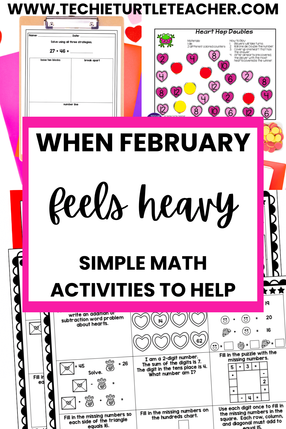 When February Feels Heavy: Simple Math Activities To Help